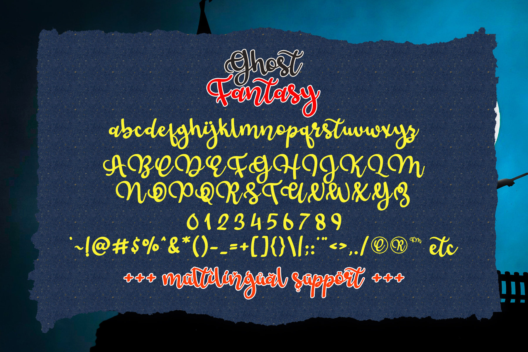 Ghost Fantasy Font, Cute Font, Handwritten Font, Halloween Font, Kids ...