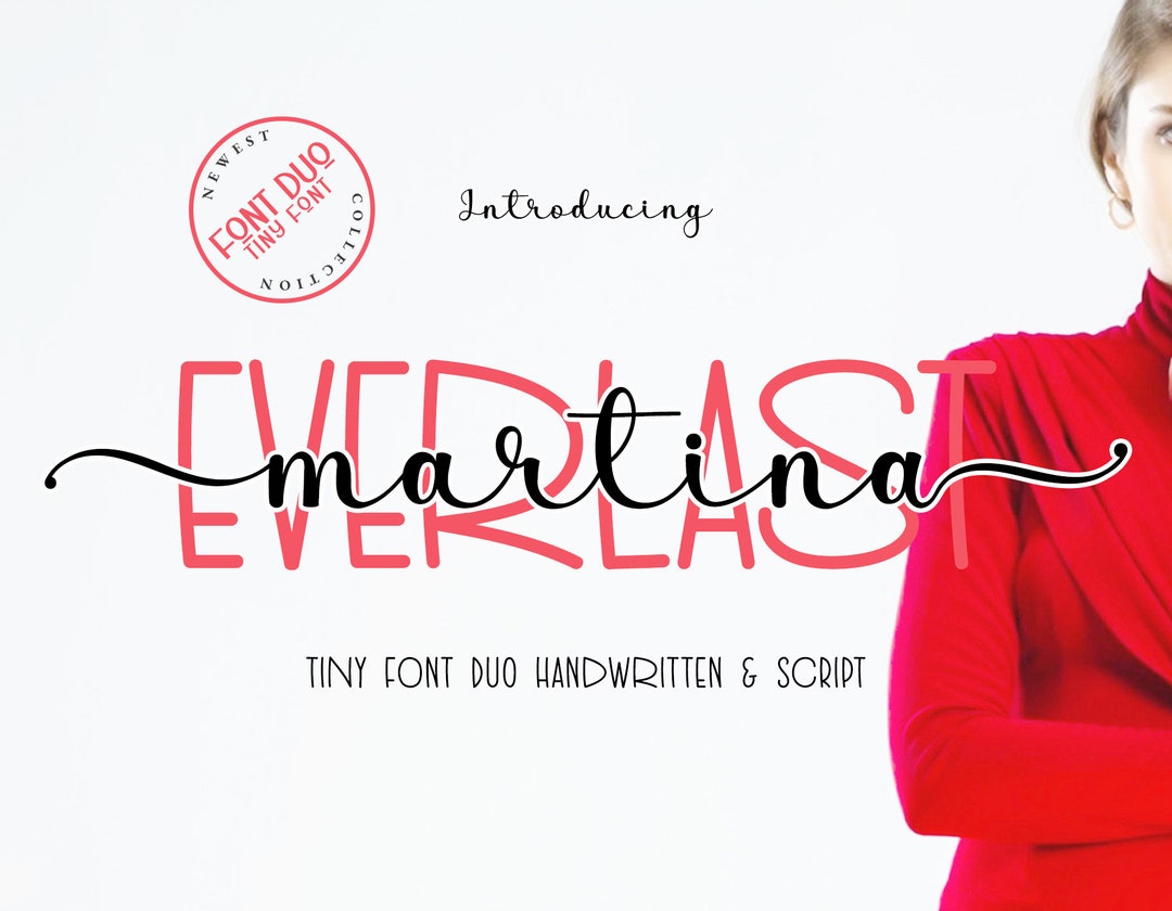 Everlast Martina Font, Handwritten Font, Swash Font, Font With Tail ...