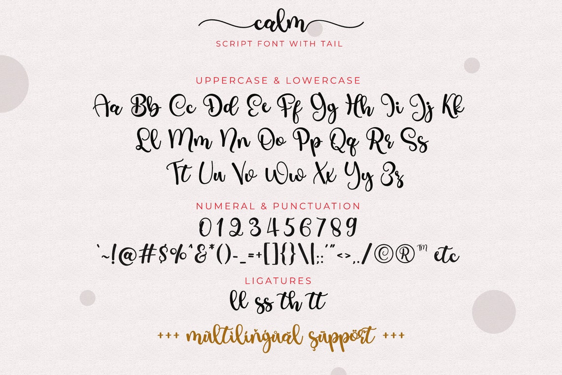 Calm Font Handwritten Font Script Font Calligraphy Font - Etsy