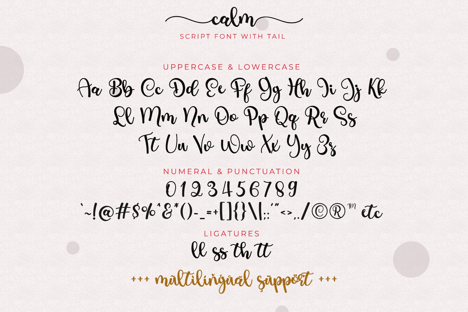 Calm Font, Handwritten Font, Script Font, Calligraphy Font, Cursive ...