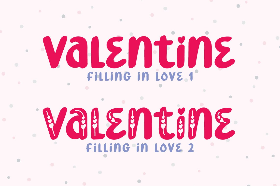 Handwritten Font, Playful Cute Font, Valentine Font, Love Font, Heart ...