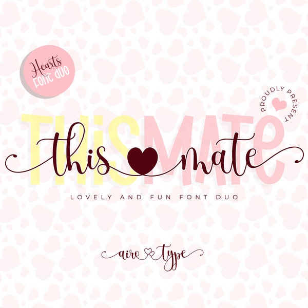 Heart Tail Script - Etsy