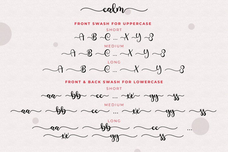 Calm Font, Handwritten Font, Script Font, Calligraphy Font, Cursive Font, Tail Font, Swash Font ...