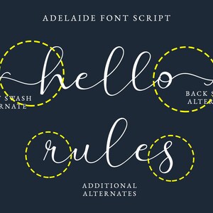 Adelaide Font, Script Font, Wedding Font, Monogram Font, Swash Font ...