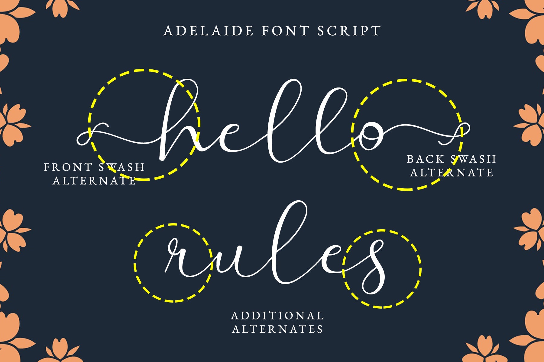 Adelaide Font, Script Font, Wedding Font, Monogram Font, Swash Font ...