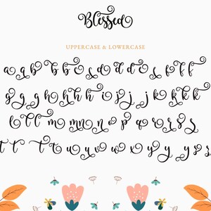 Blessed Font, Script Font, Calligraphy Font, Handwritten Font ...