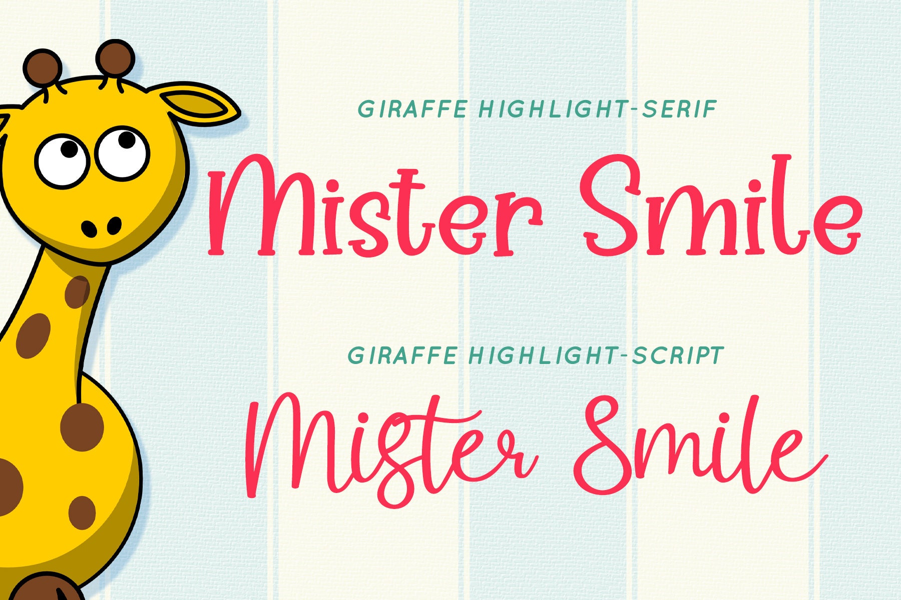 Giraffe Highlight Font Duo, Handwritten Font, Script Font, Wedding Font ...