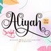 Aliyah Script Font, Wedding Font, Christmas Font, Handwritten Font ...