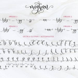 Meghan Font, Script Font, Handwritten Font, Calligraphy Font, Wedding ...