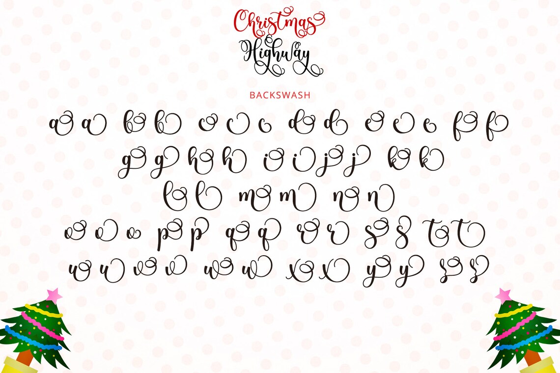 Christmas Highway Font, Christmas Font, Handwritten Font, Swash Font ...