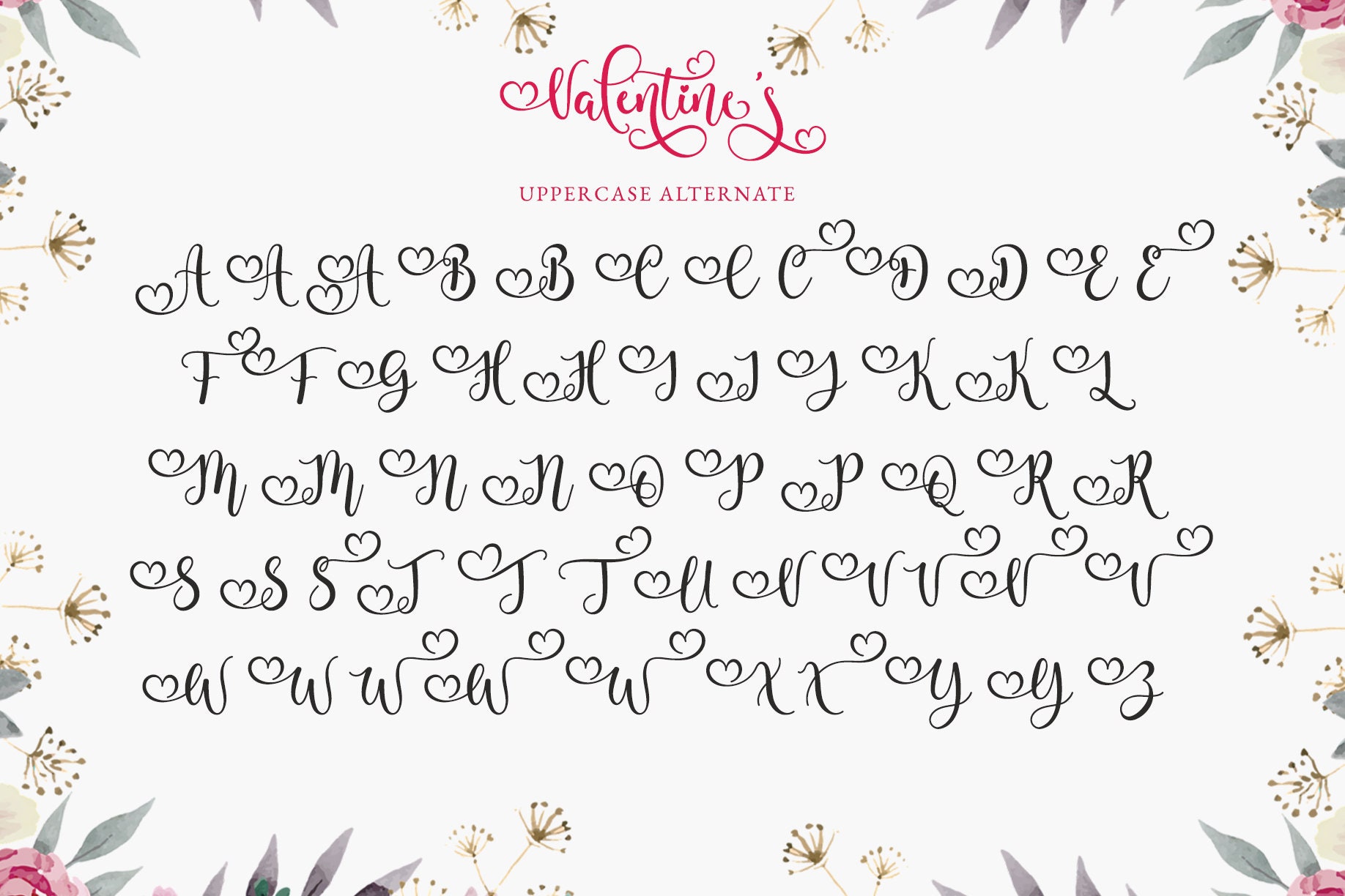 Valentines Font, Script Font, Handwritten Font, Heart Font, Bouncy Font ...