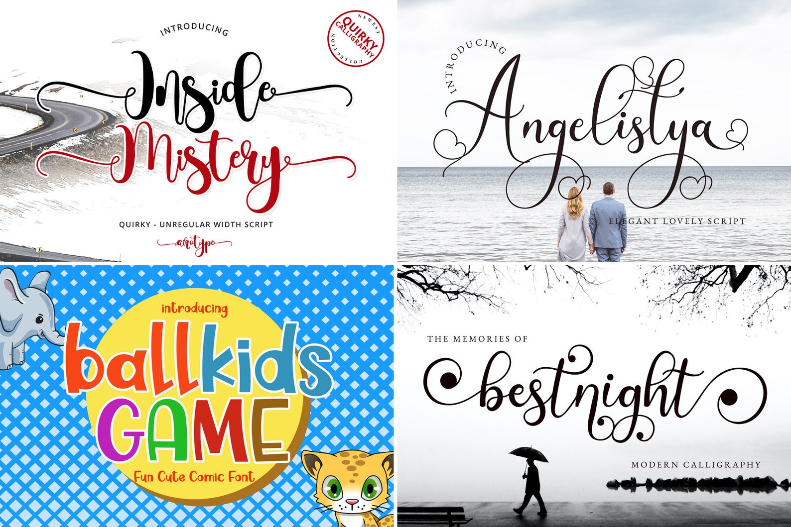 Script Font Bundle, Handwritten Font Bundle, Calligraphy Font, Swash Font, Tail Font, Font With ...