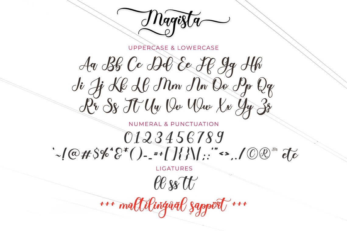 Magista Font, Swash Font, Tail Font, Font With Tail, Swoosh Font, Bouncy Font, Wedding Font ...