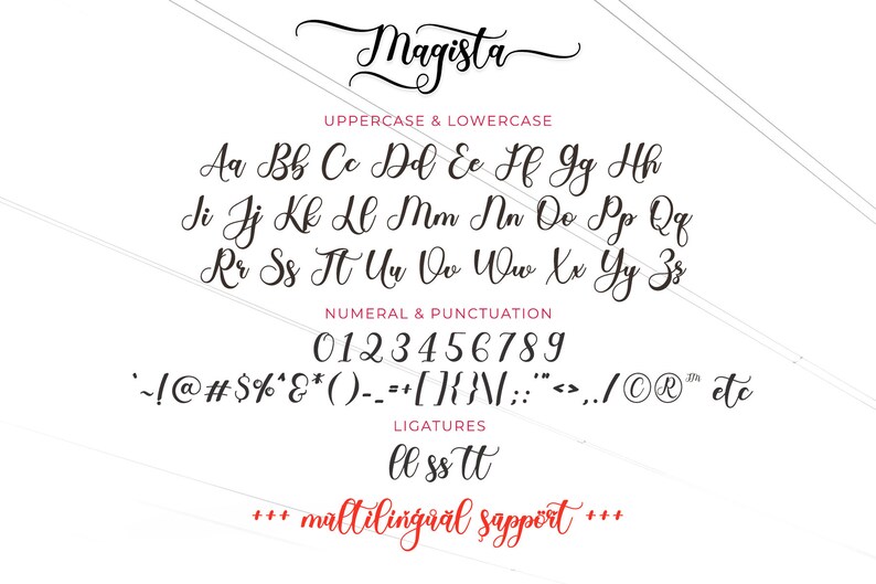 Magista Font, Swash Font, Tail Font, Font With Tail, Swoosh Font, Bouncy Font, Wedding Font ...