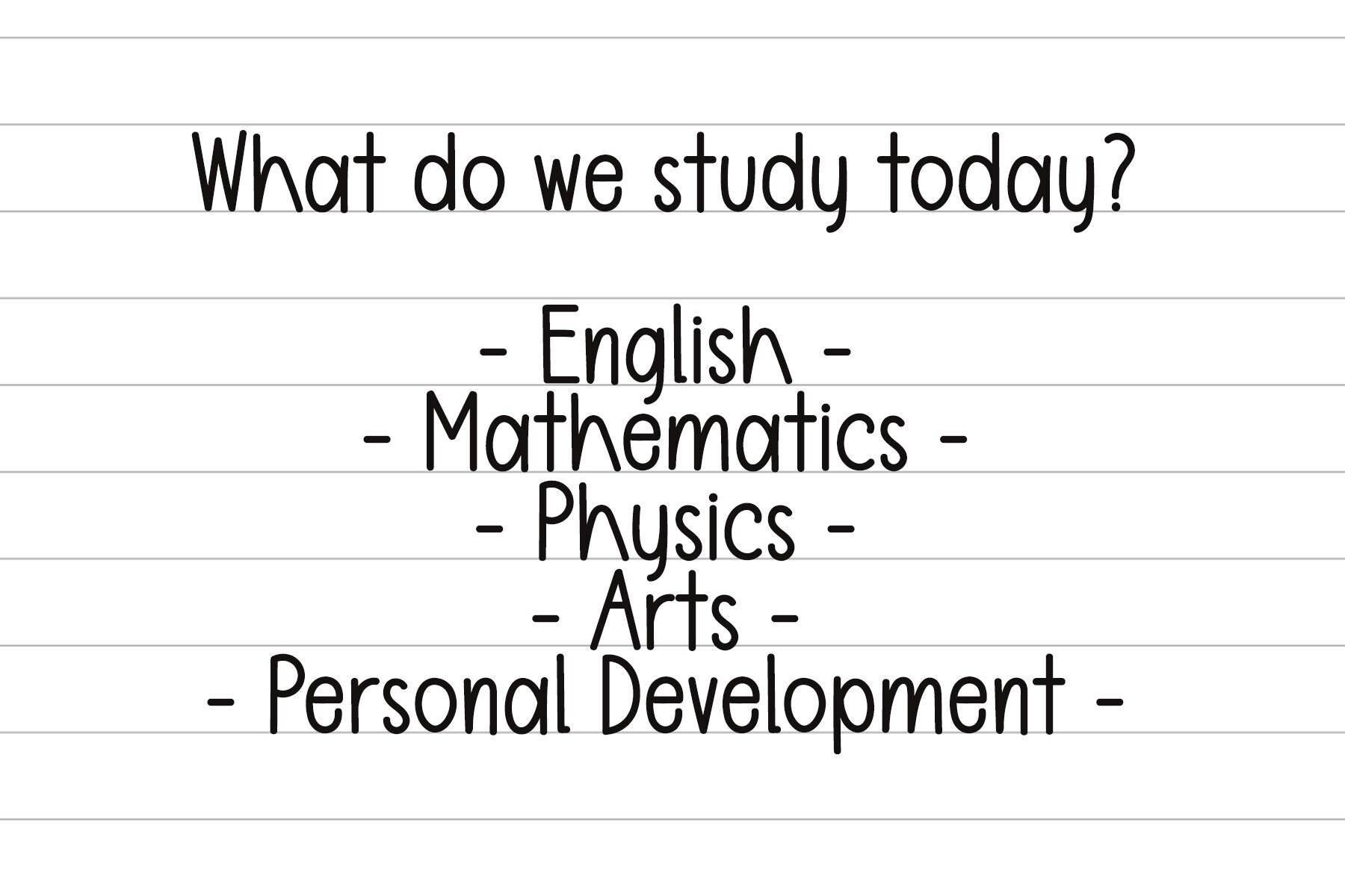 Teacher Notes Font, Handwritten Font, Script Font, Handwriting Font ...