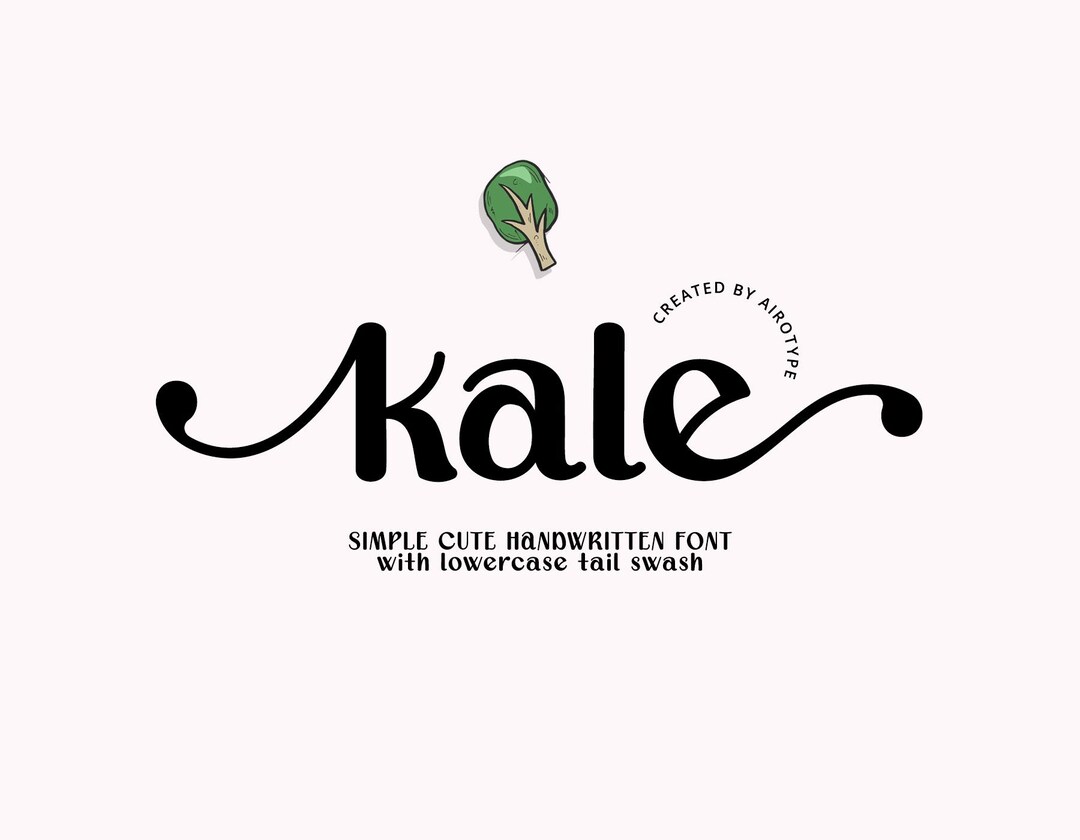 Kale Font, Handwritten Font, Handwriting Font, Script Font, Cursive ...