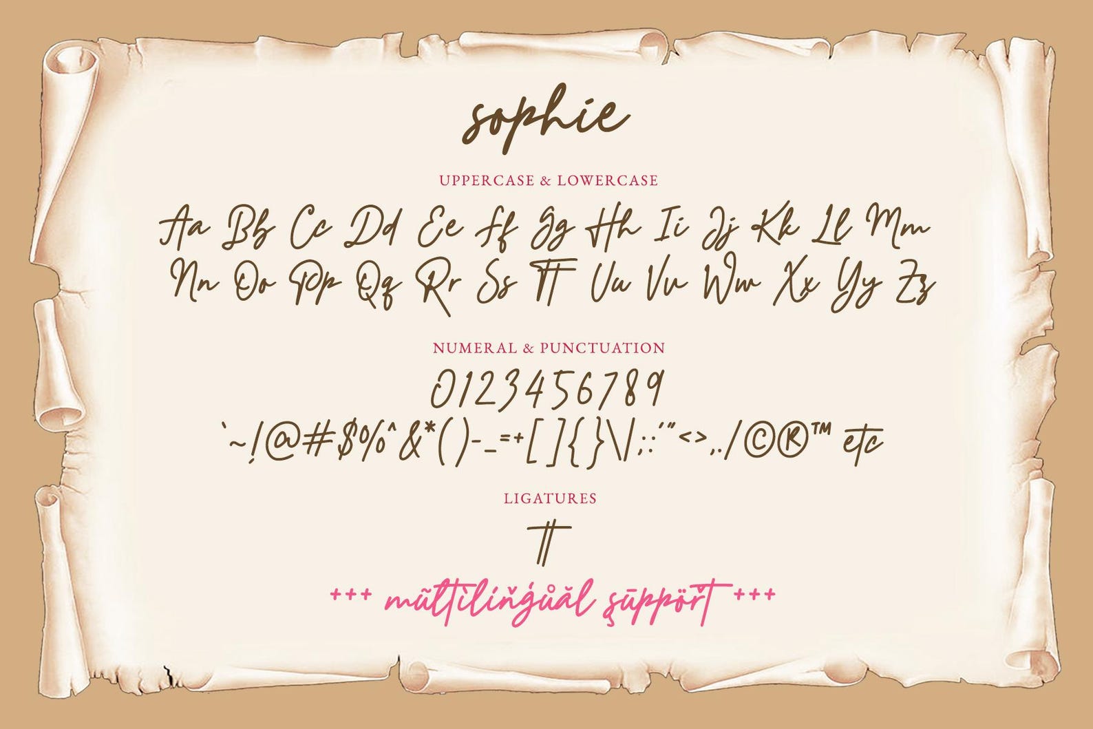 Sophie Font, Handwritten Font, Script Font, Cursive Font, Simple Font ...