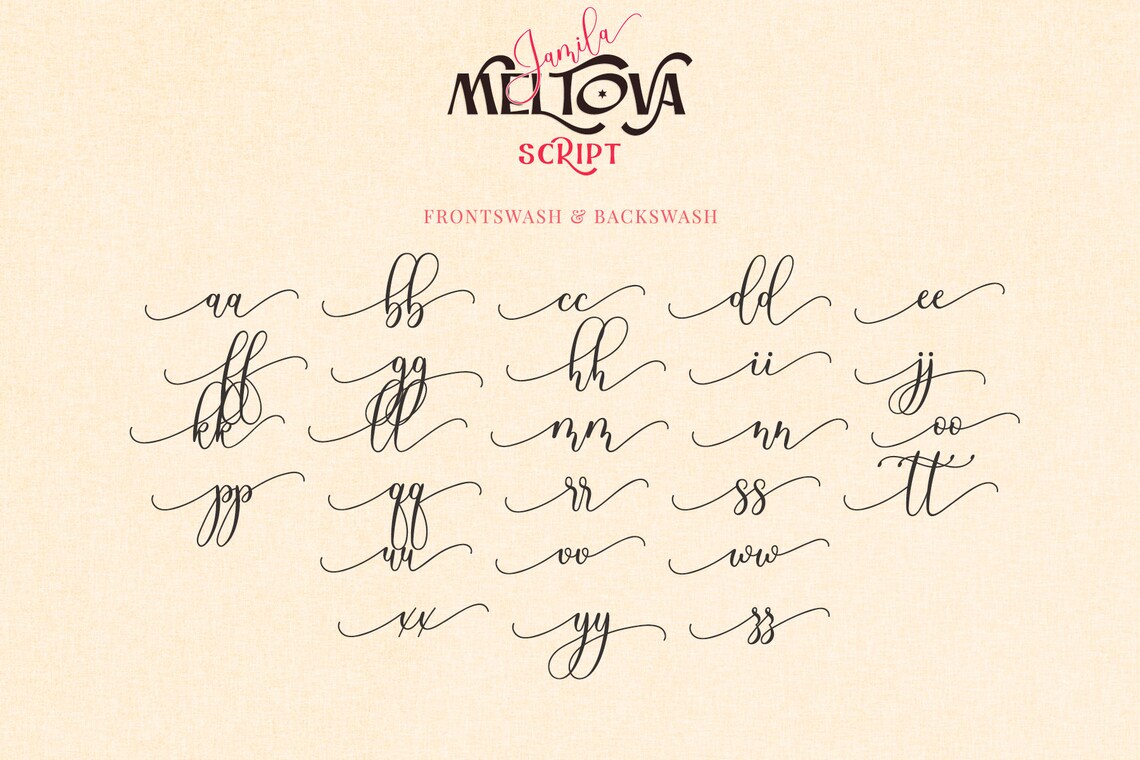 Jamila Meltova Font, Script Font, Tail Font, Handwritten Font, Cursive Font, Swash Font, Bouncy ...