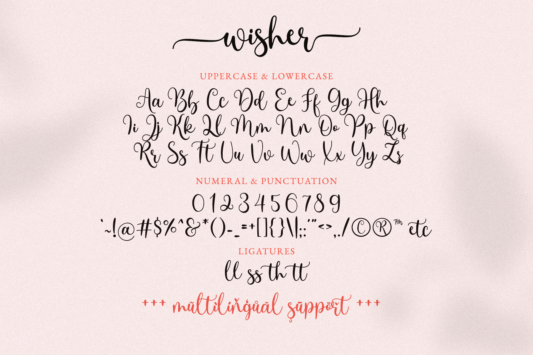 Wisher Font, Script Font, Handwritten Font, Tail Font, Swash Font, Thin Font, Cursive Font ...