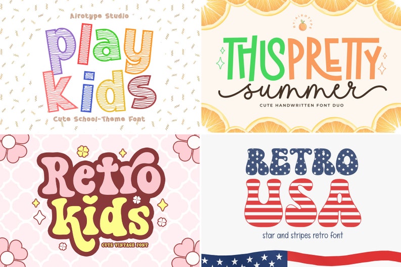 Handwritten Font Bundle, Cute Font, School Font, Script Font ...