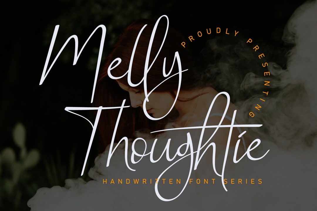 Melly Thoughtie Font Handwritten Font Script Font Cricut - Etsy