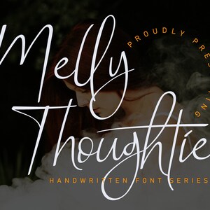 Melly Thoughtie Font Handwritten Font Script Font Cricut - Etsy