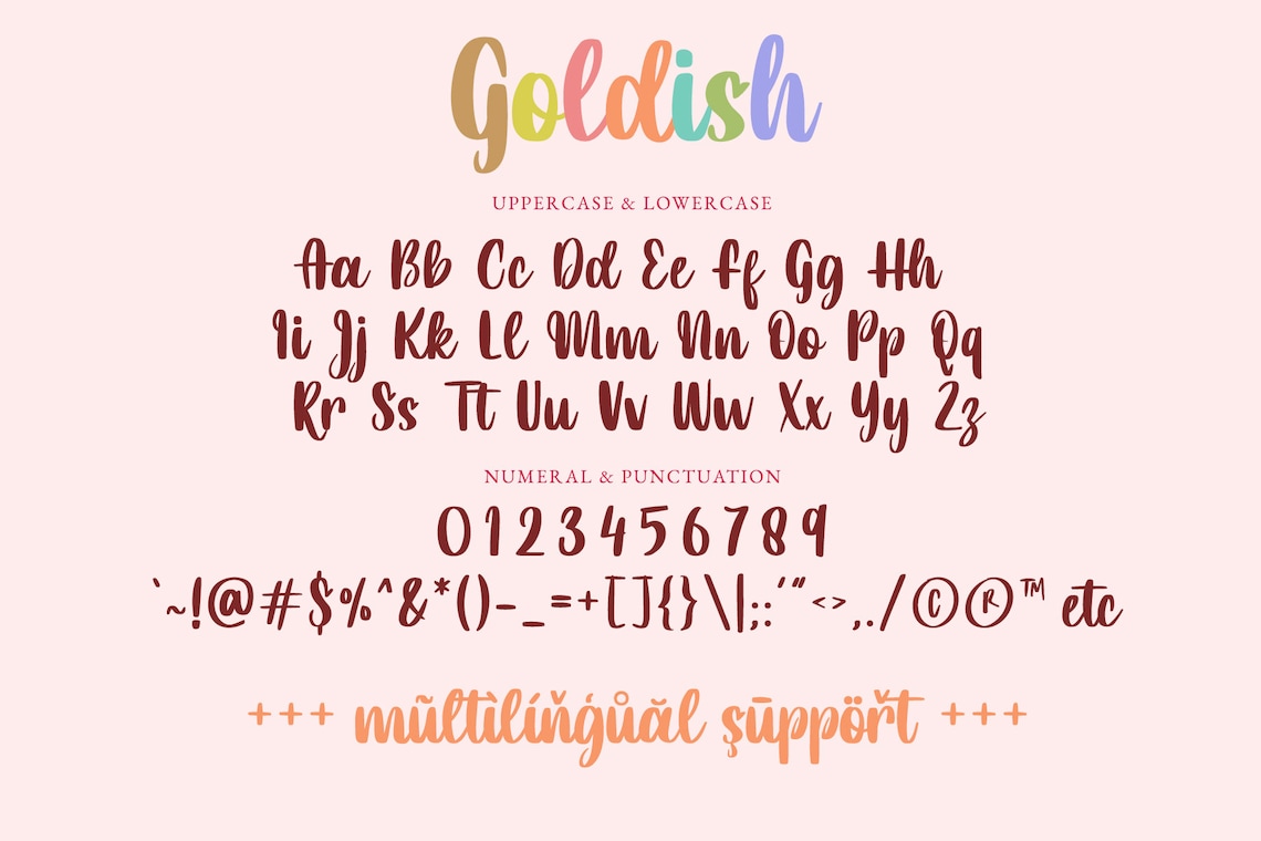 Goldish Font Handwritten Font Script Font Handwriting Font - Etsy