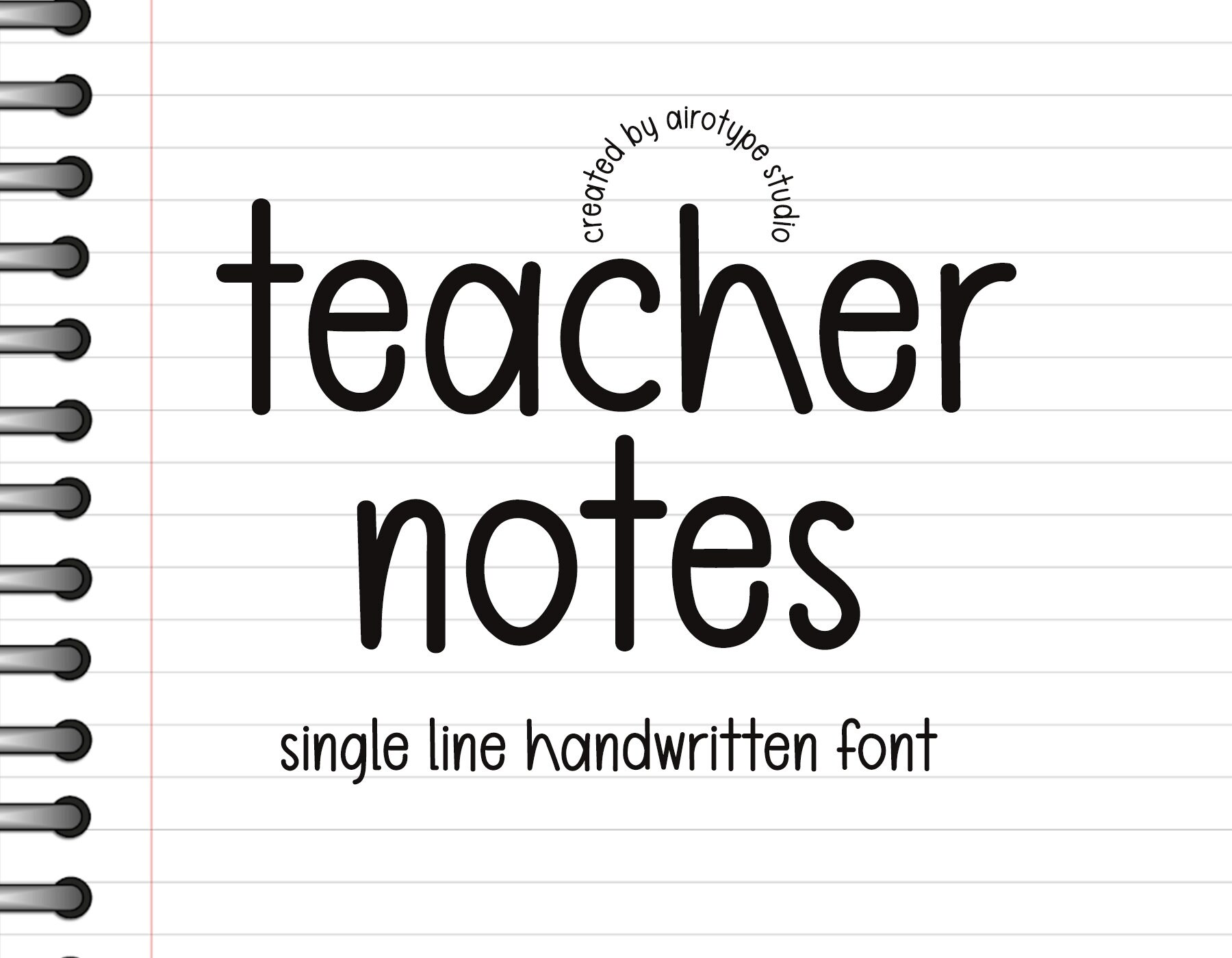 Teacher Notes Font, Handwritten Font, Script Font, Handwriting Font ...