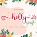 Holly Script Font, Swash Font, Spring Font, Calligraphy Font, Autumn ...