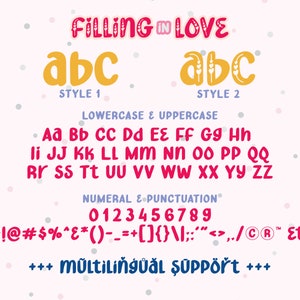 Handwritten Font, Playful Cute Font, Valentine Font, Love Font, Heart ...