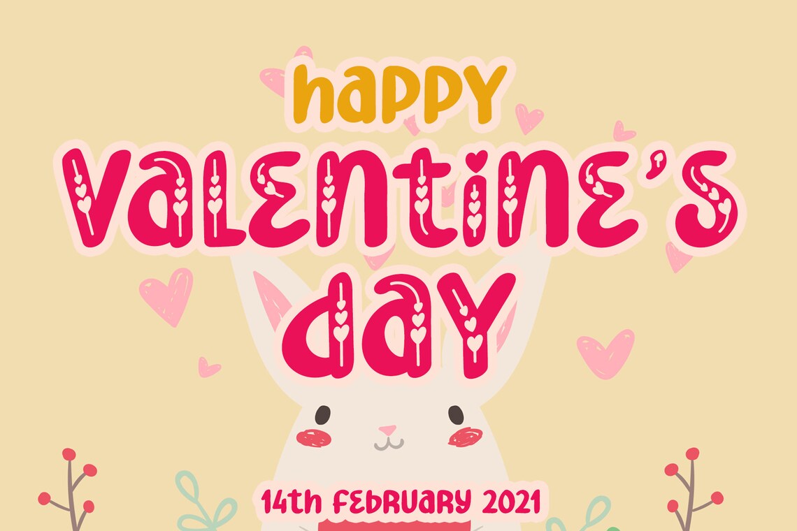 Handwritten Font, Playful Cute Font, Valentine Font, Love Font, Heart ...