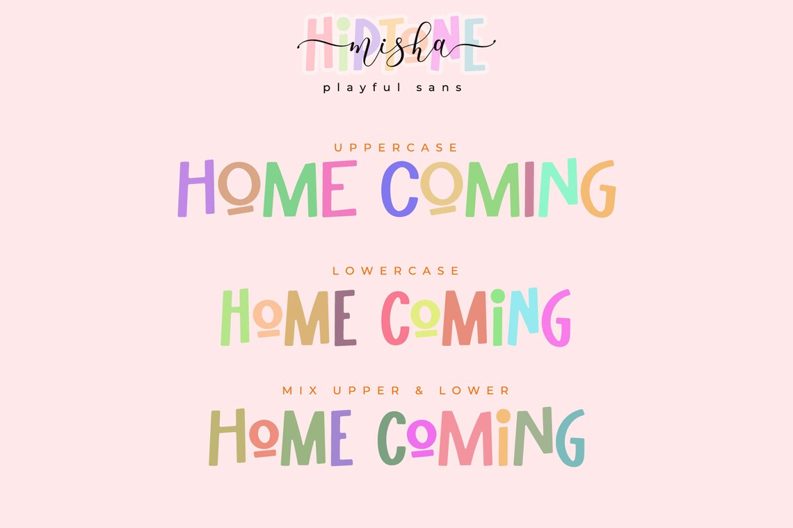 Misha Hiptone Font, Script Font, Handwritten Font, Swash Font, Tail ...