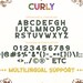 Curly Font, Decorative Font, Christmas Font, Swirl Accent Font ...
