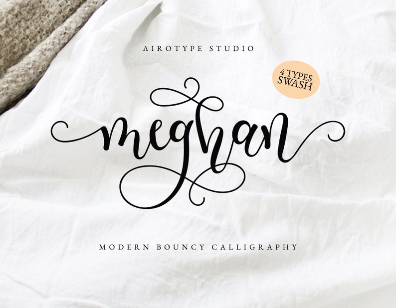 Meghan Font, Script Font, Handwritten Font, Calligraphy Font, Wedding ...
