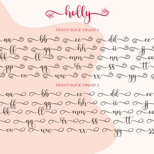 Holly Script Font, Swash Font, Spring Font, Calligraphy Font, Autumn ...