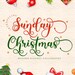 Sunday Christmas Font, Cursive Font, Handwritten Font, Cricut Font ...