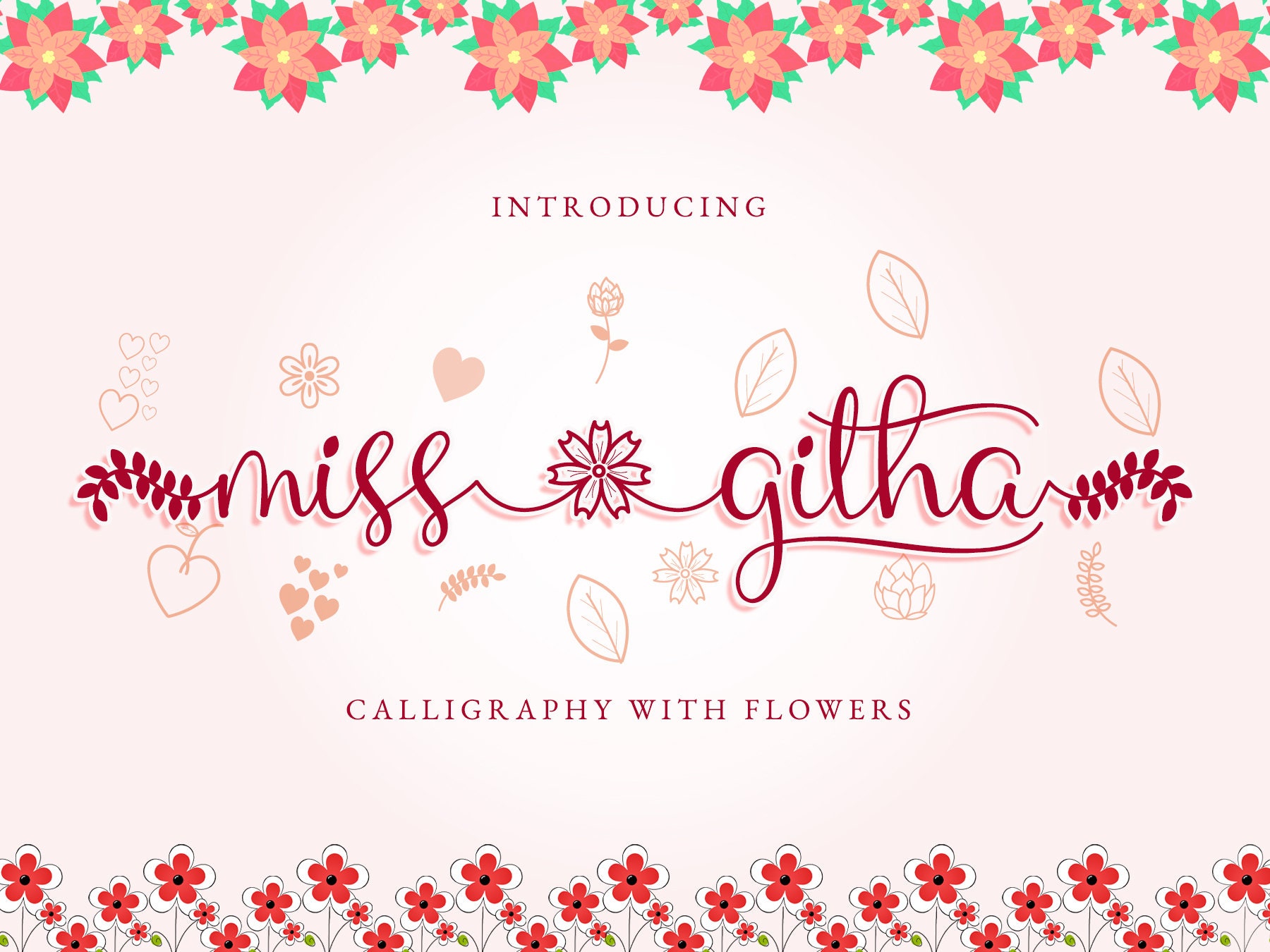 Miss Githa Font Swash Font Font With Tail Wedding Font - Etsy