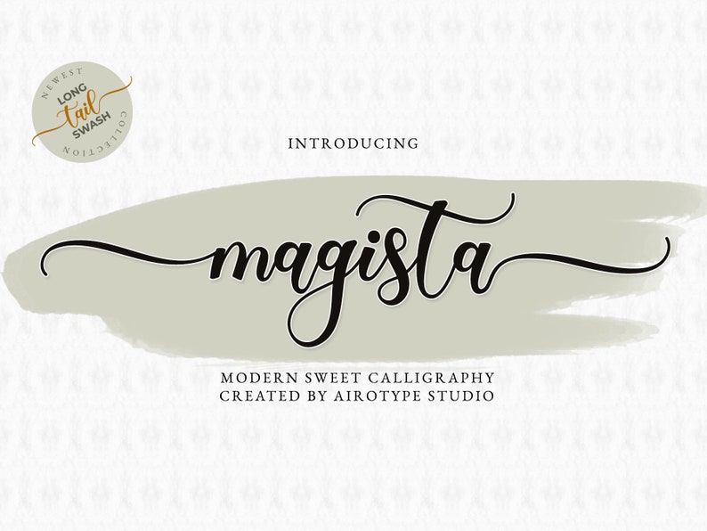Magista Font Swash Font Tail Font Font With Tail Swoosh - Etsy