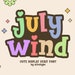 July Wind Font, Cute Font, Kids Font, School Font, Serif Font, Playful ...