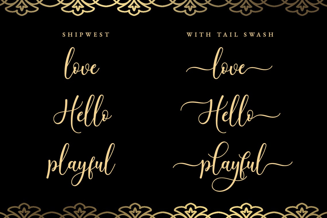 Shipwest Font, Script Font, Handwritten Font, Tail Font, Swash Font, Thin Font, Cursive Font ...