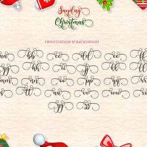 Sunday Christmas Font, Cursive Font, Handwritten Font, Cricut Font ...