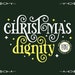 Christmas Dignity Font, Serif Font, Winter Font, Swirl Font, Swirl ...