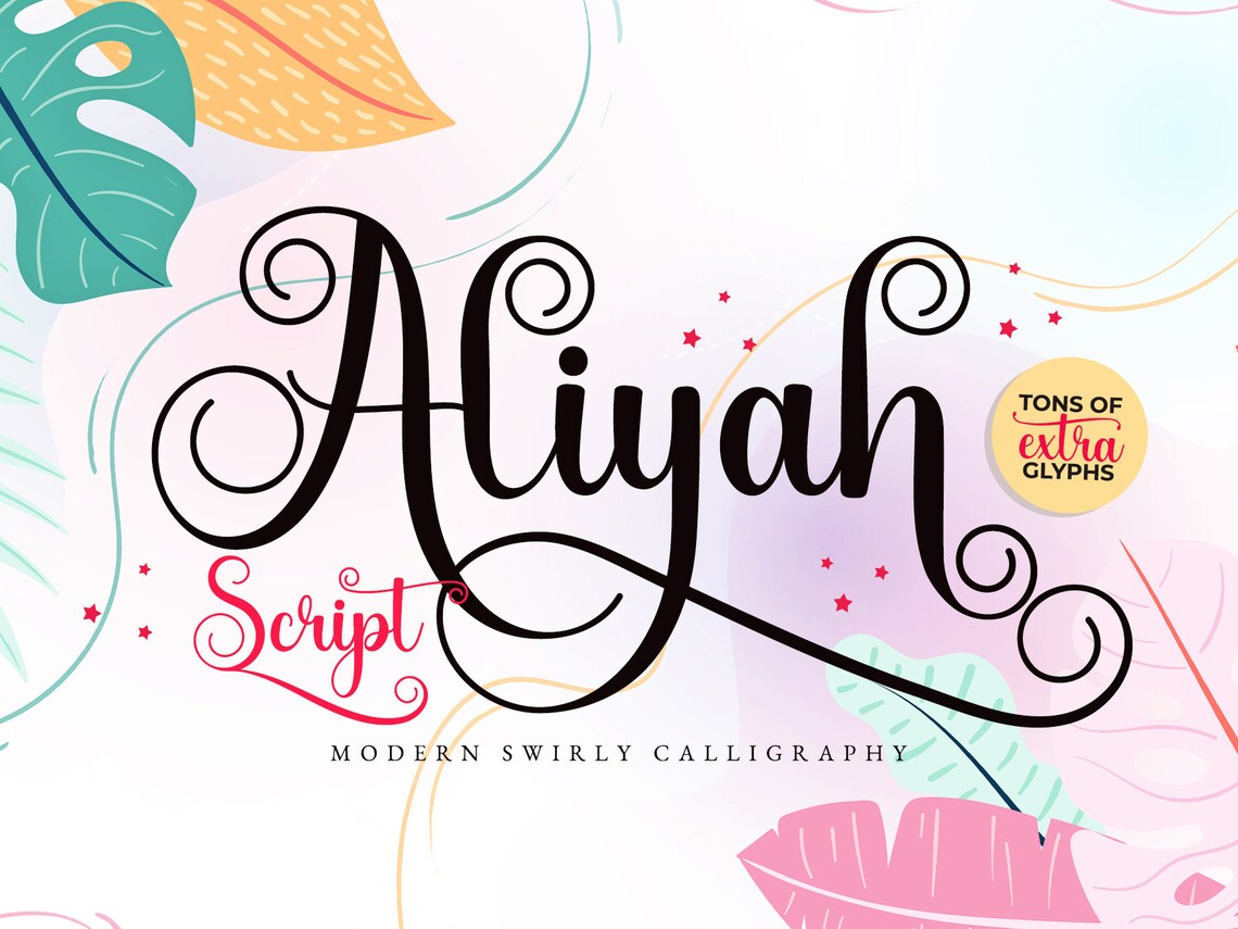 Aliyah Script Font Wedding Font Christmas Font Handwritten - Etsy