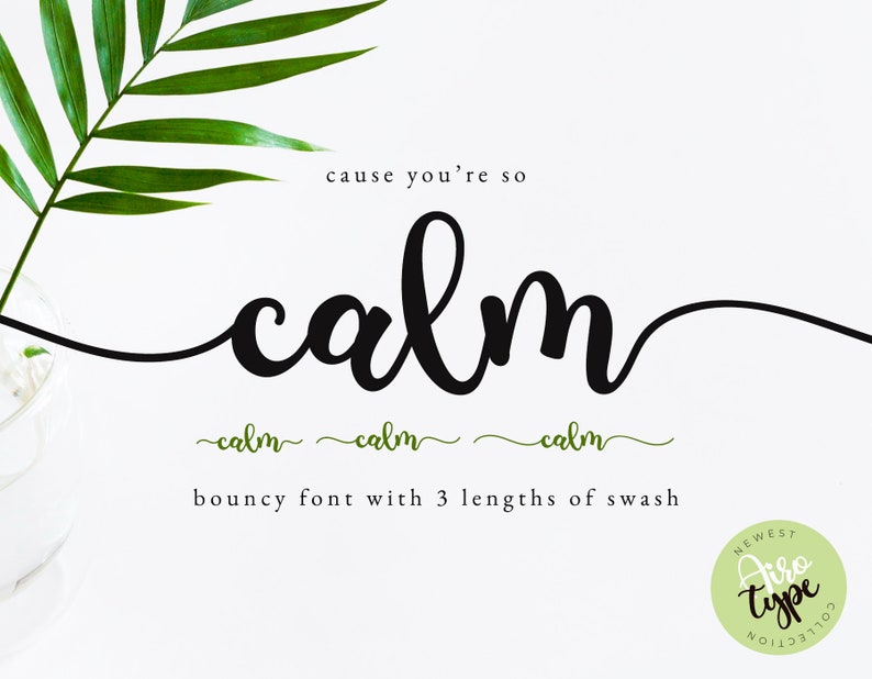 Calm Font Handwritten Font Script Font Calligraphy Font - Etsy