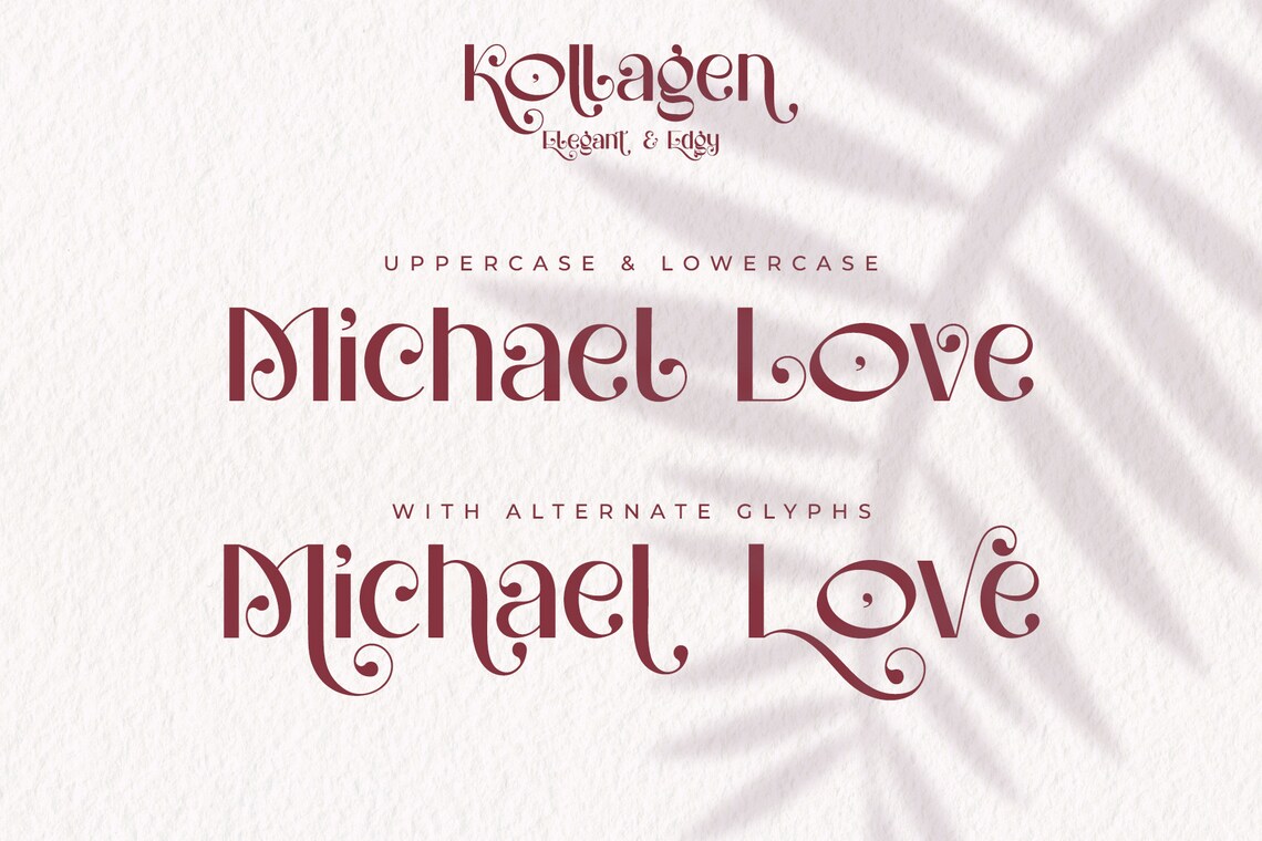 Kollagen Font, Sans Serif Font, Modern Font, Wedding Font, Vintage Font ...
