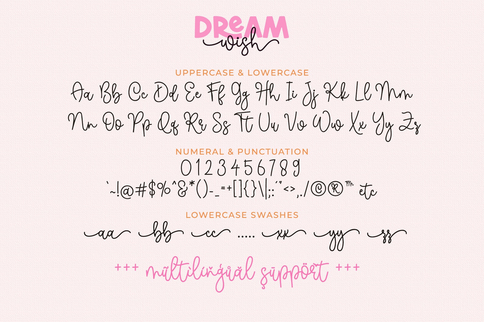 Dream Wish Font Duo, Handwritten Font, Cursive Font, Single Line Font ...