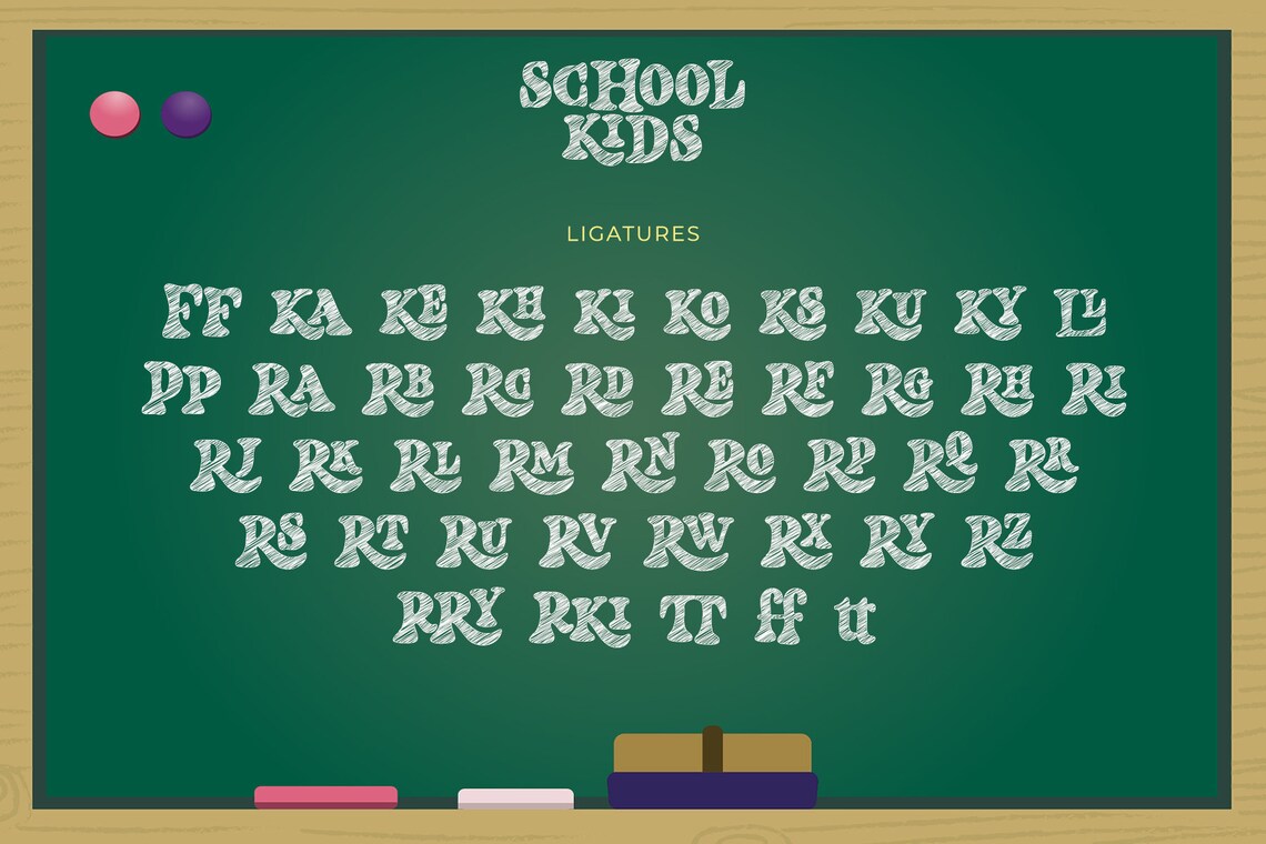 School Kids Font, Sketch Font, Display Font, School Font, Kids Font ...