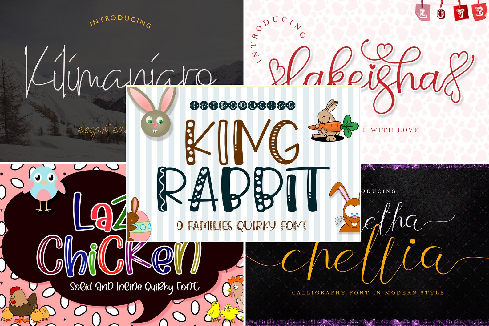 Love Cute Font Bundle, Script Font, Handwritten Font, Wedding Font ...