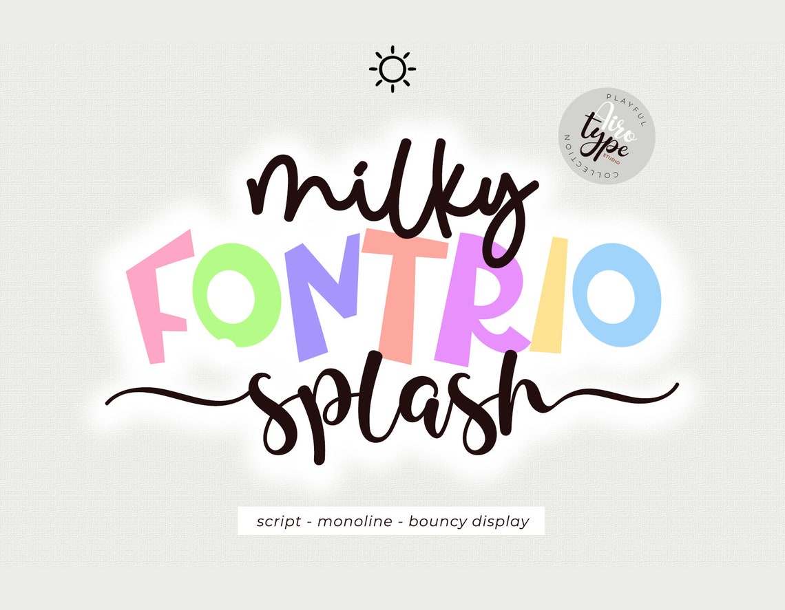 Milky Splash Font, Handwritten Font, Script Font, Cute Font ...