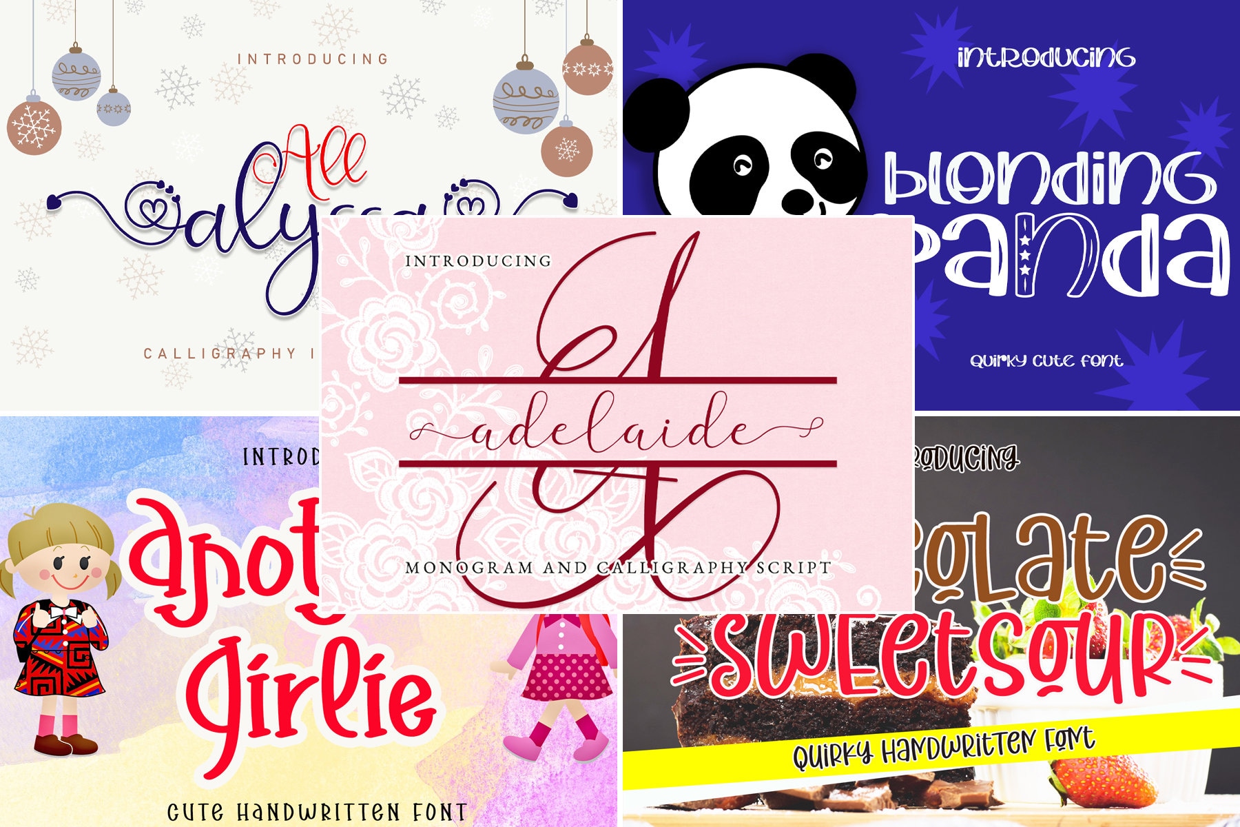 Love Cute Font Bundle, Script Font, Handwritten Font, Wedding Font ...